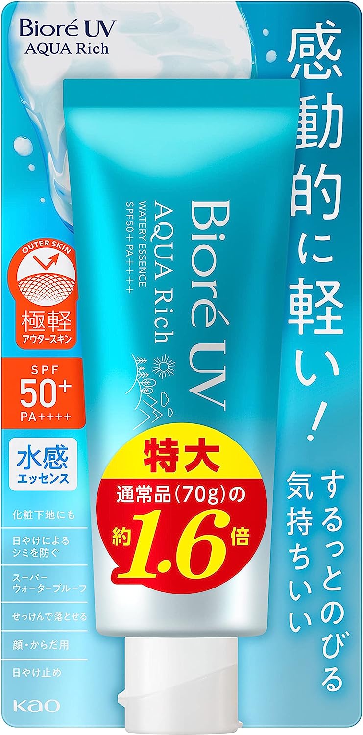 Biore UV Aqua Rich Watery Essence SPF50+/PA++++ Free Shipping Worldwide ...